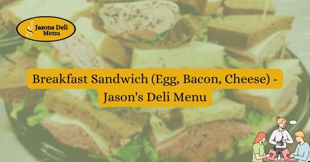 Breakfast Sandwich (Egg, Bacon, Cheese) - Jason's Deli Menu